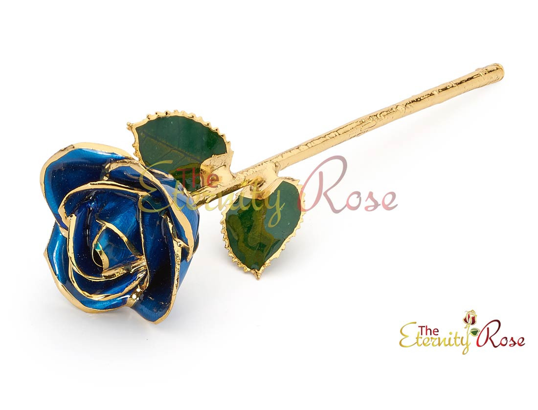 Dark Blue Natural Rose – Unique 10th Anniversary Gift | AU